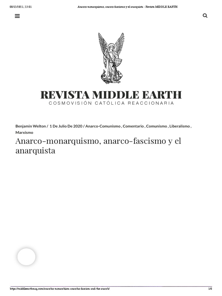 Anarco-Monarquismo, Anarco-Fascismo y El Anarquista - Revista MIDDLE ...