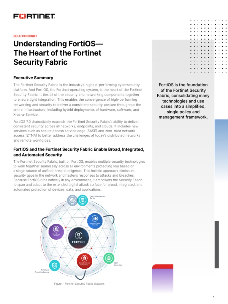 Understanding Fortios The Heart of The Fortinet Security Fabric | PDF ...