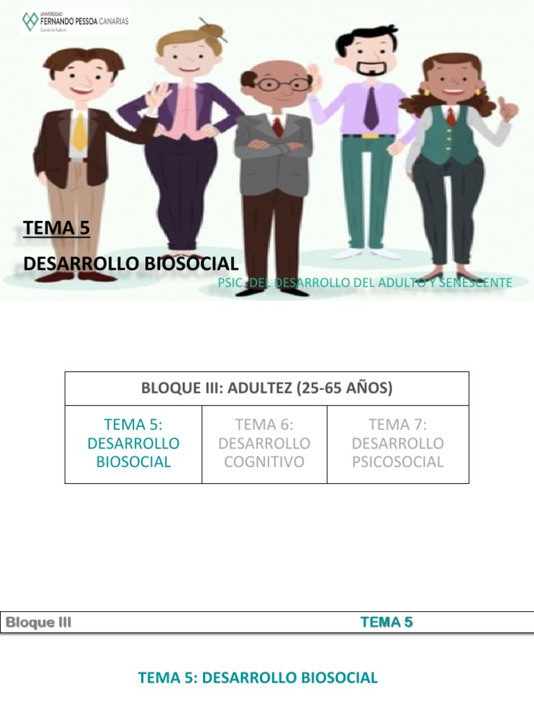 TEMA 5. Desarrollo Biosocial (Bloque III) | PDF | Obesidad | Esterilidad