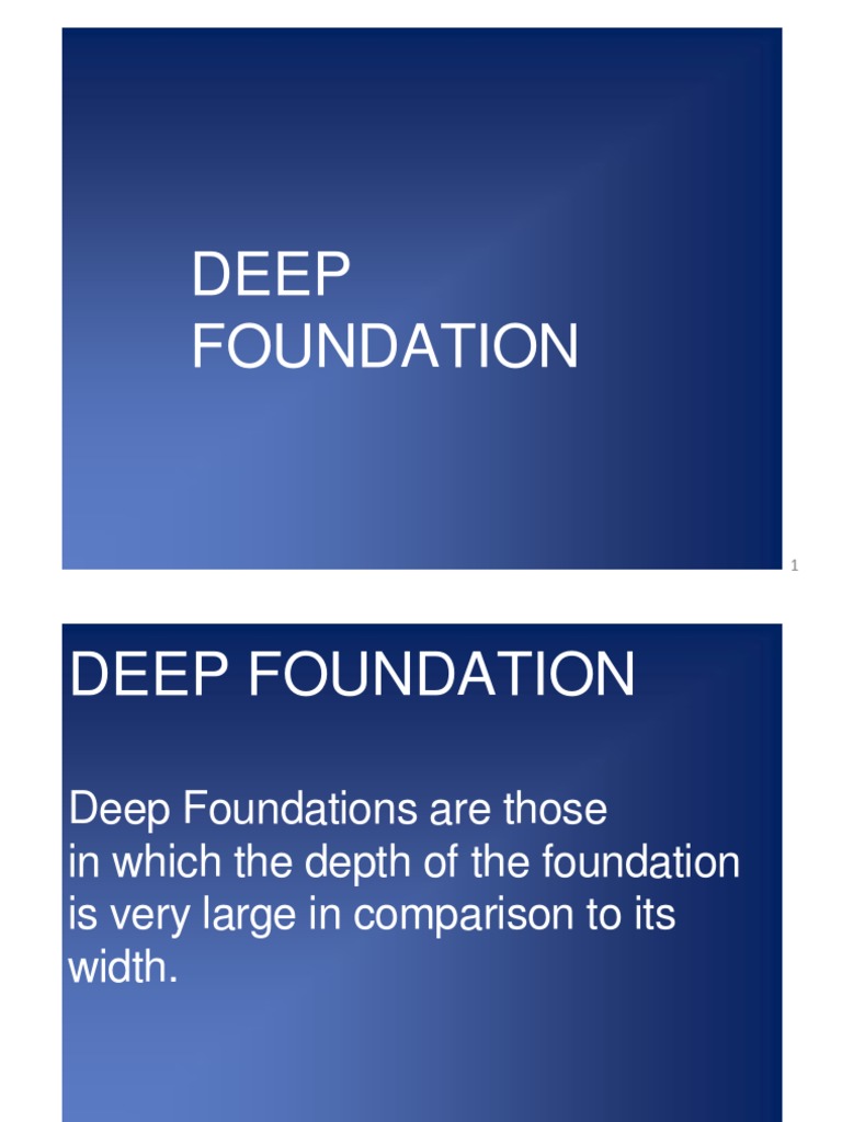 Deep Foundations: Pile and Cap Construction | PDF | Deep Foundation ...