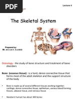 Skeletal System-Lecture Notes | PDF | Osteoblast | Bone