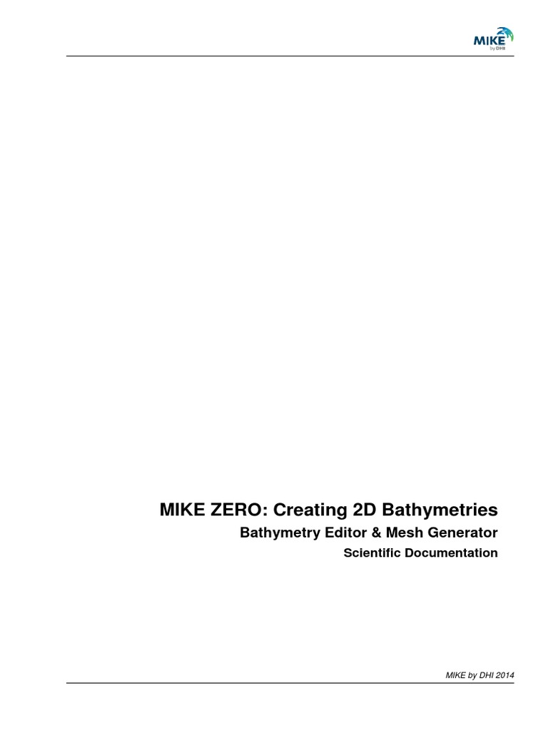 MIKE ZERO: Creating 2D Bathymetries: Bathymetry Editor & Mesh Generator ...