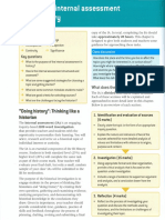 History IA Marking Criteria - IB DP | PDF | Critical Thinking | Evaluation