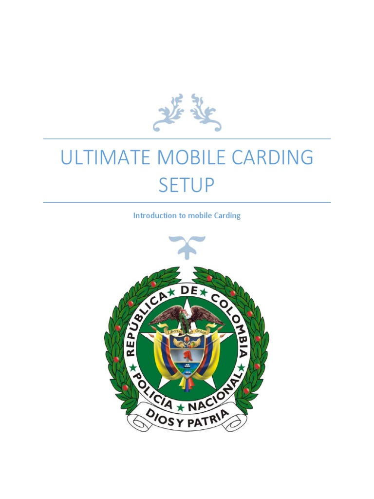 Mobile Carding Setup Guide: Introduction to Carding on Android | PDF | Mobile App | Computer ...