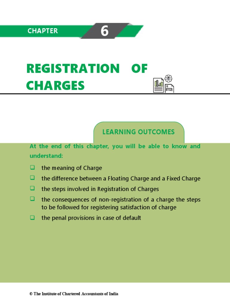 6.registration of Charges | PDF | Security Interest | Loans
