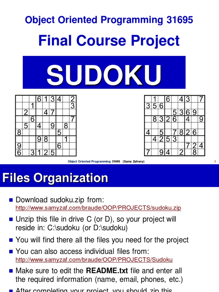 Final Course Project: Sudoku | PDF | Computer Engineering | Computer Programming