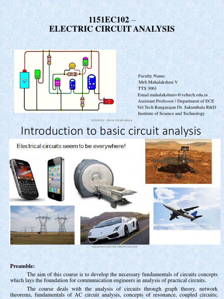 ECA Unit 1 Lecture Notes | PDF | Electrical Network | Series And ...