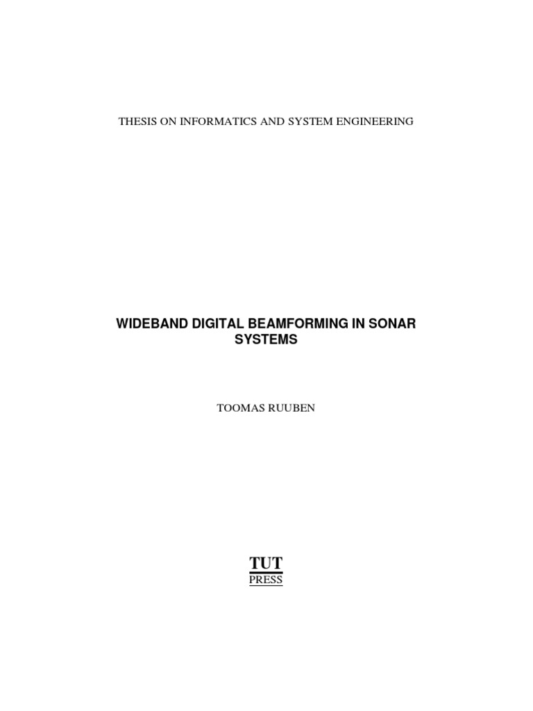 Wideband Digital Beamforming in Sonar Systems | Download Free PDF ...