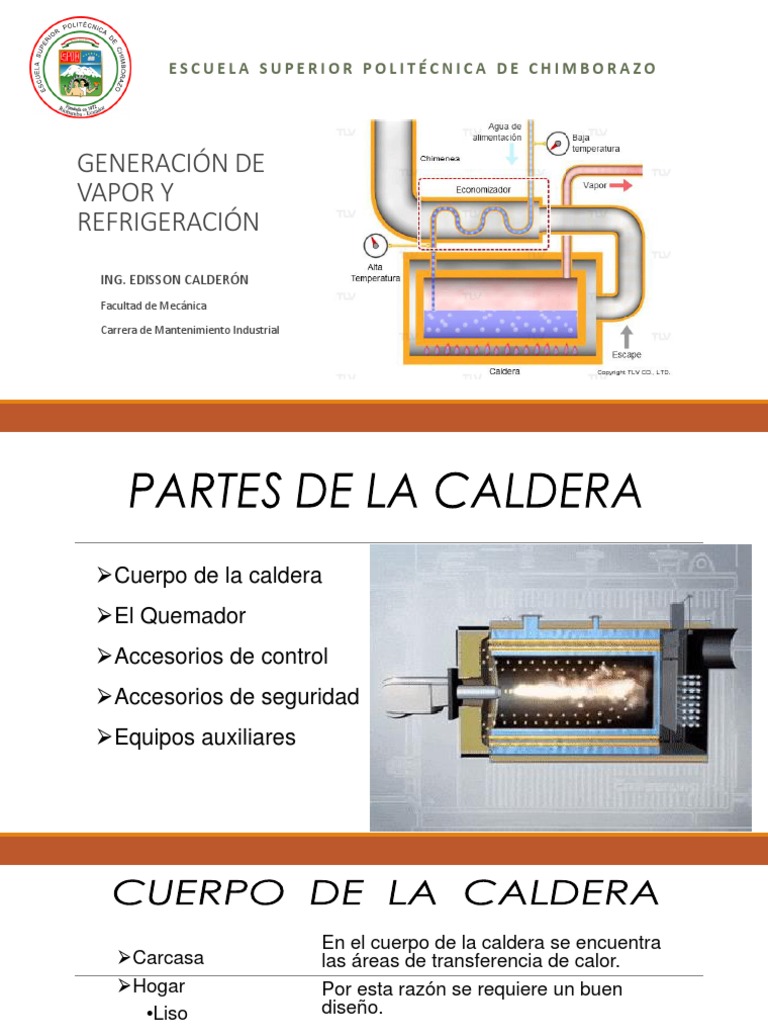 Partes y Diseño de Calderas | PDF | Combustión | Vapor