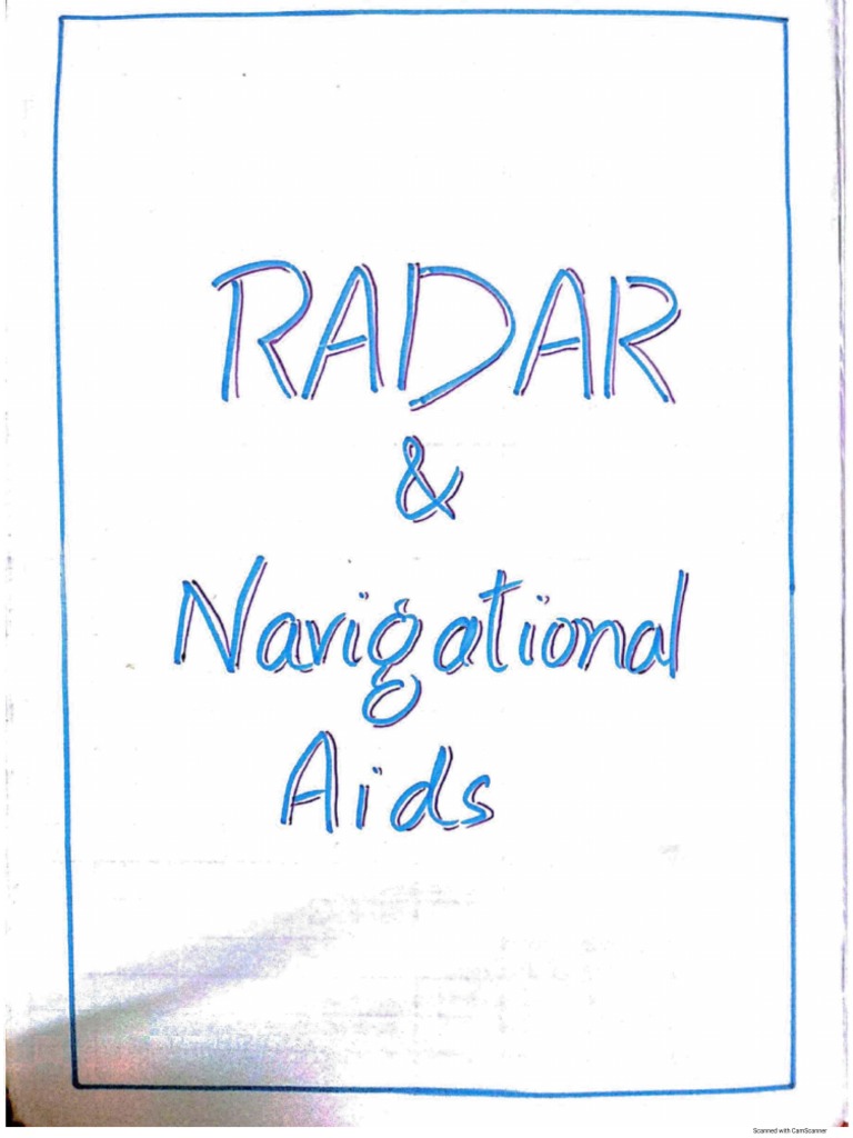 RADAR and Navigational Aids Notes | PDF