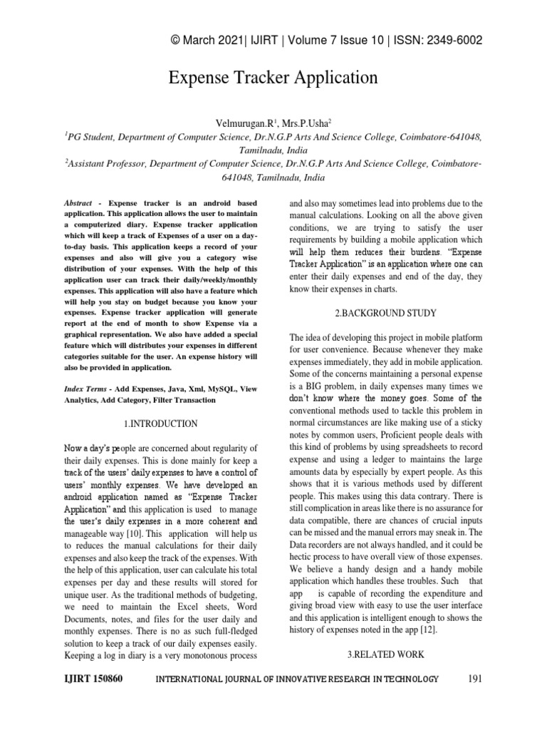 Ijirt150860 Paper | PDF | Application Software | Mobile App