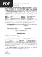 Affidavit of Ownership Chainsaw | PDF