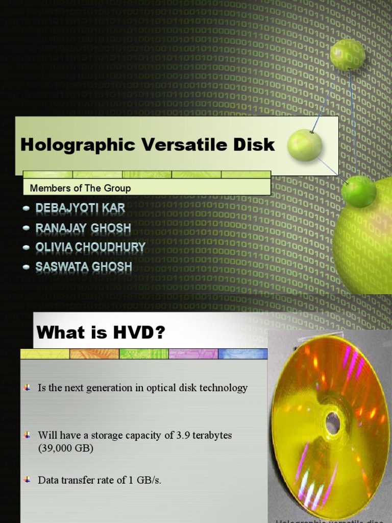Holographic Versatile Disk: Members of The Group | PDF | Holography ...