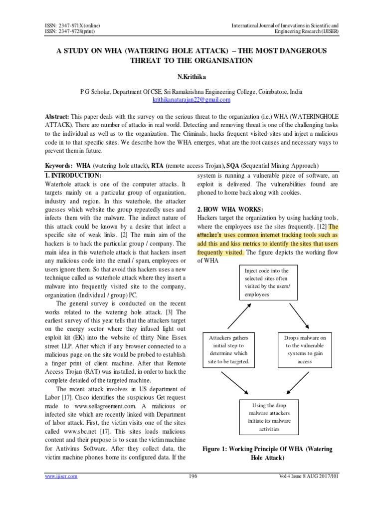 Understanding Watering Hole Attacks | PDF | Malware | Security Hacker