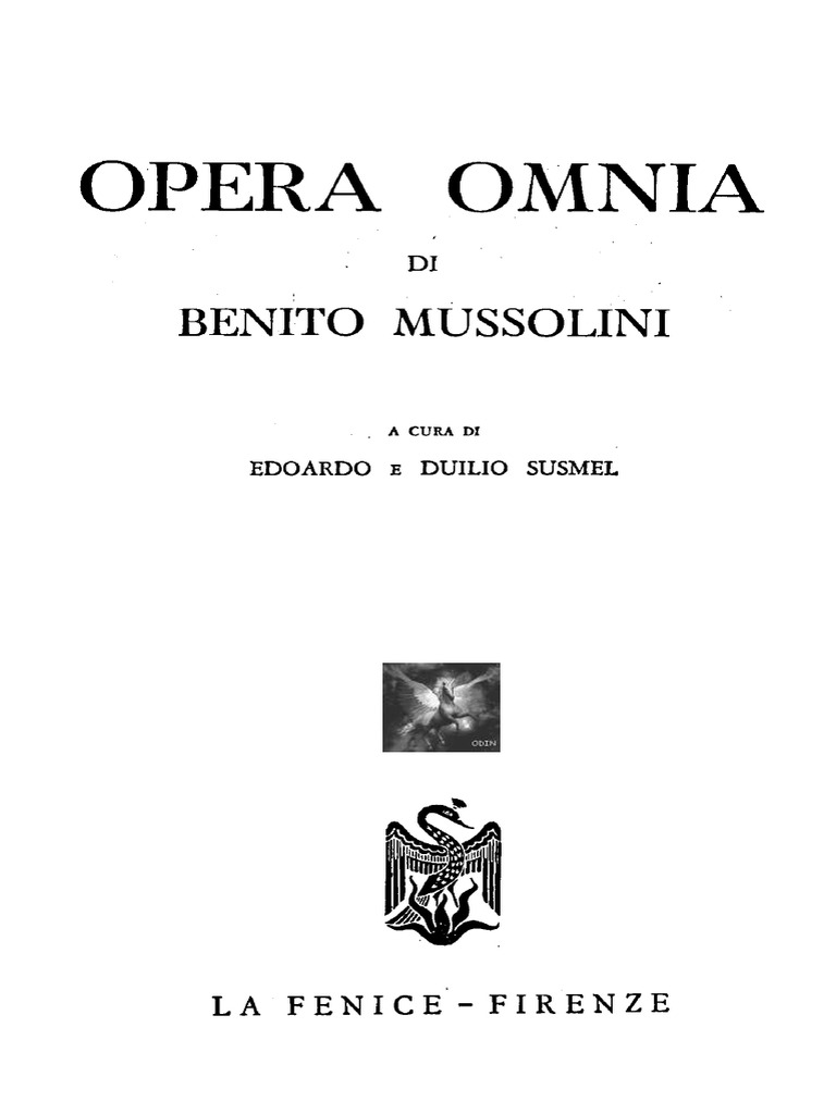 Opera Omnia: Benito Mussolini | PDF