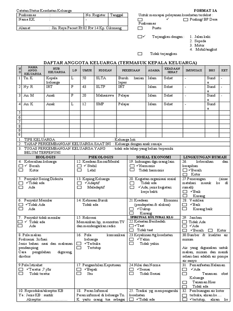 Format Pendek Pengkajian IPE | PDF
