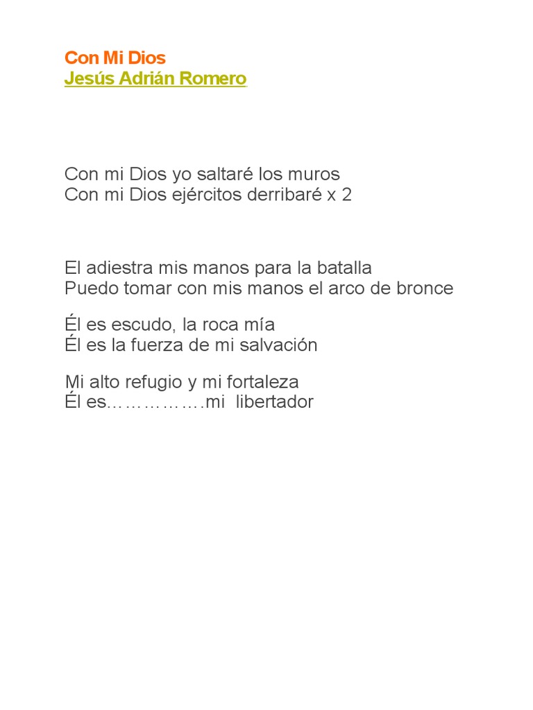 Con Mi Dios | PDF