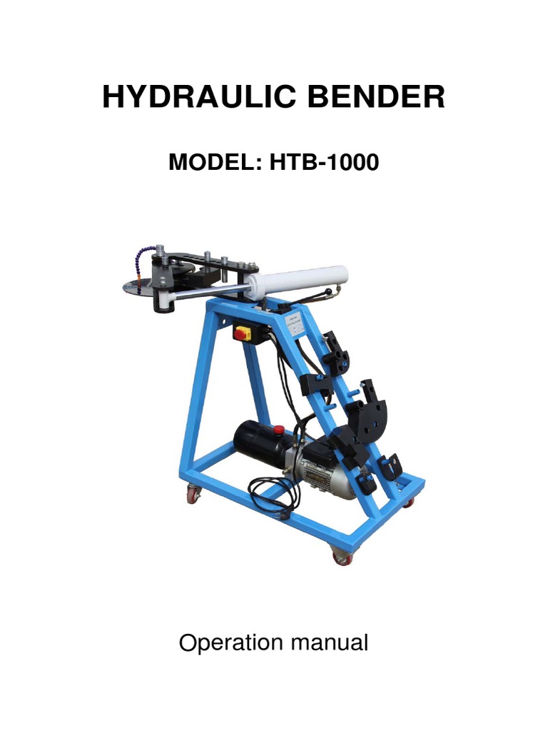 HTB-1000 Manual | PDF | Pump | Pipe (Fluid Conveyance)