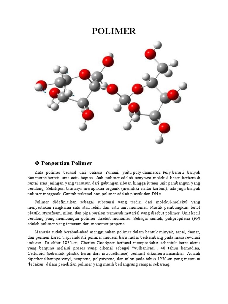 Kimia Polimer | PDF