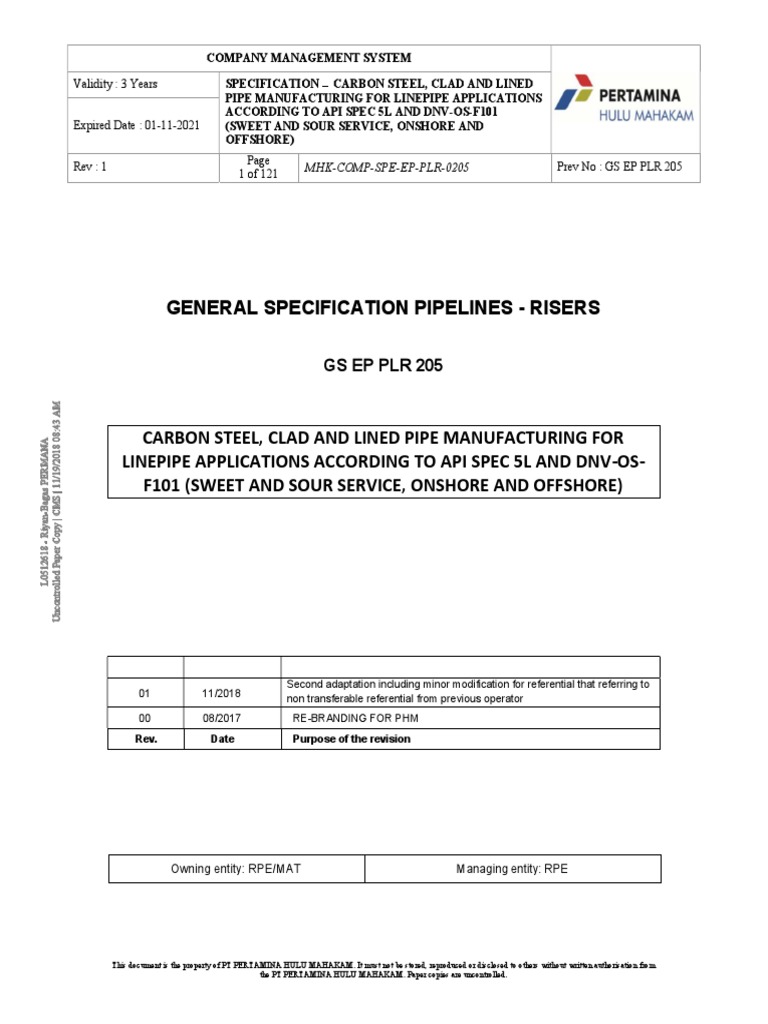 PLR 205 | PDF | Pipe (Fluid Conveyance) | Stainless Steel