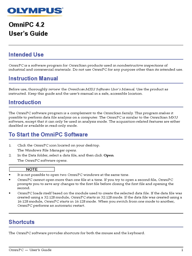 OmniPC v4.2 User's Guide (2015) | PDF | Cursor (User Interface) | Computer File