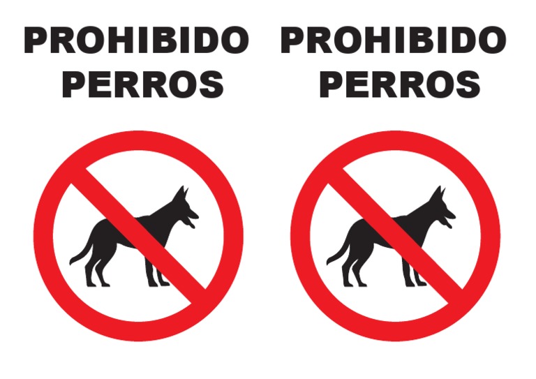 Cartel Prohibido Perros | PDF