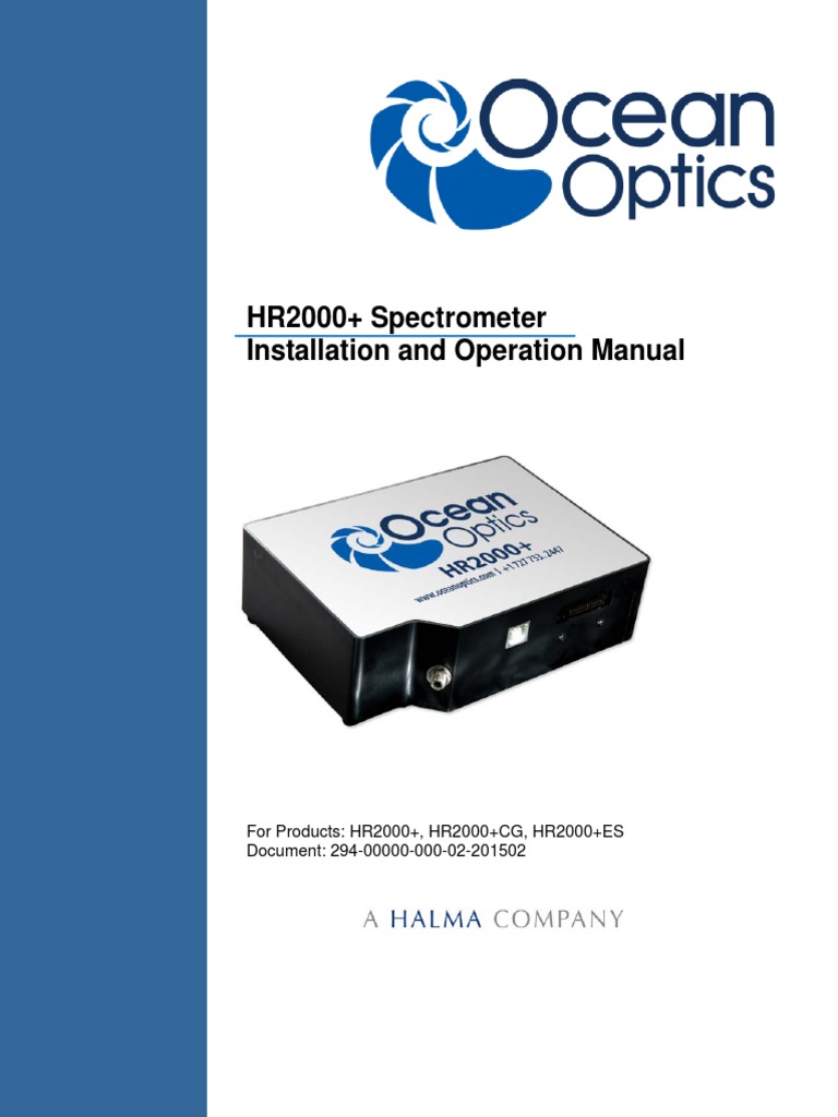 Ocean Optics - HR2000+ | PDF | Charge Coupled Device | Usb