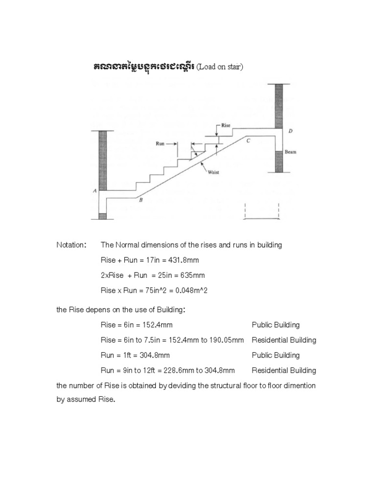 Load Stair Case | PDF | Stairs | Building Technology