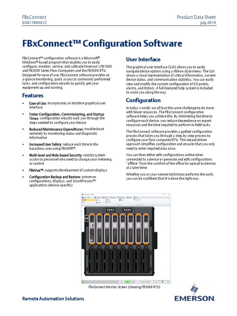 FBxConnect Spec Sheet | PDF | Graphical User Interfaces | Calibration