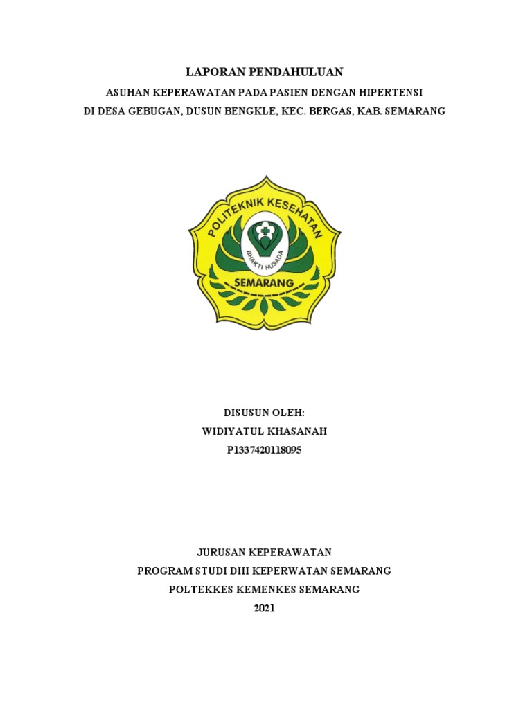 Laporan Pendahuluan Askep Gerontik Pada Pasien Hipertensi | PDF