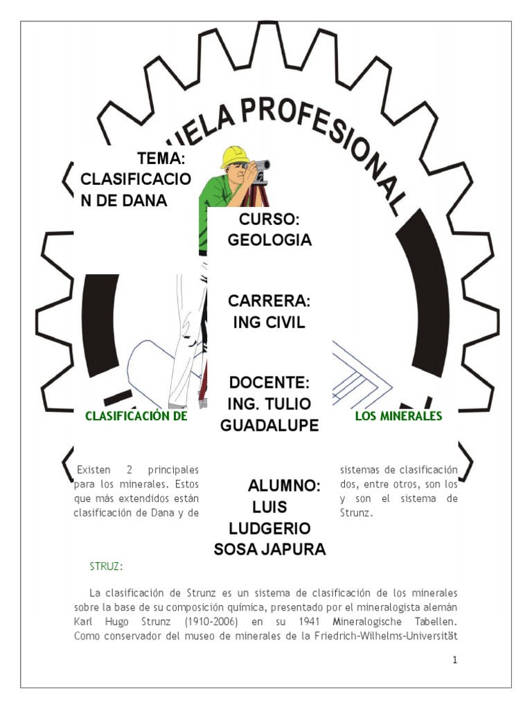 Clasificacion de Dana | PDF | Minerales | Materiales