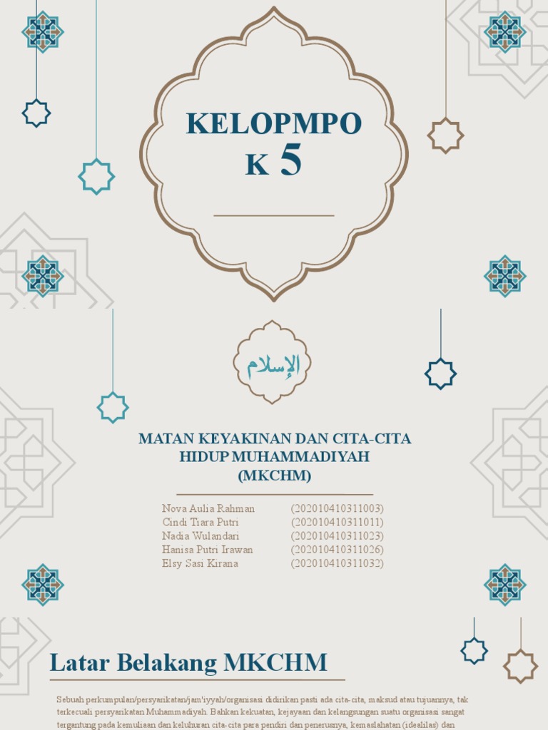 Sejarah dan Tujuan MKCH Muhammadiyah | PDF | Agama & Spiritualitas