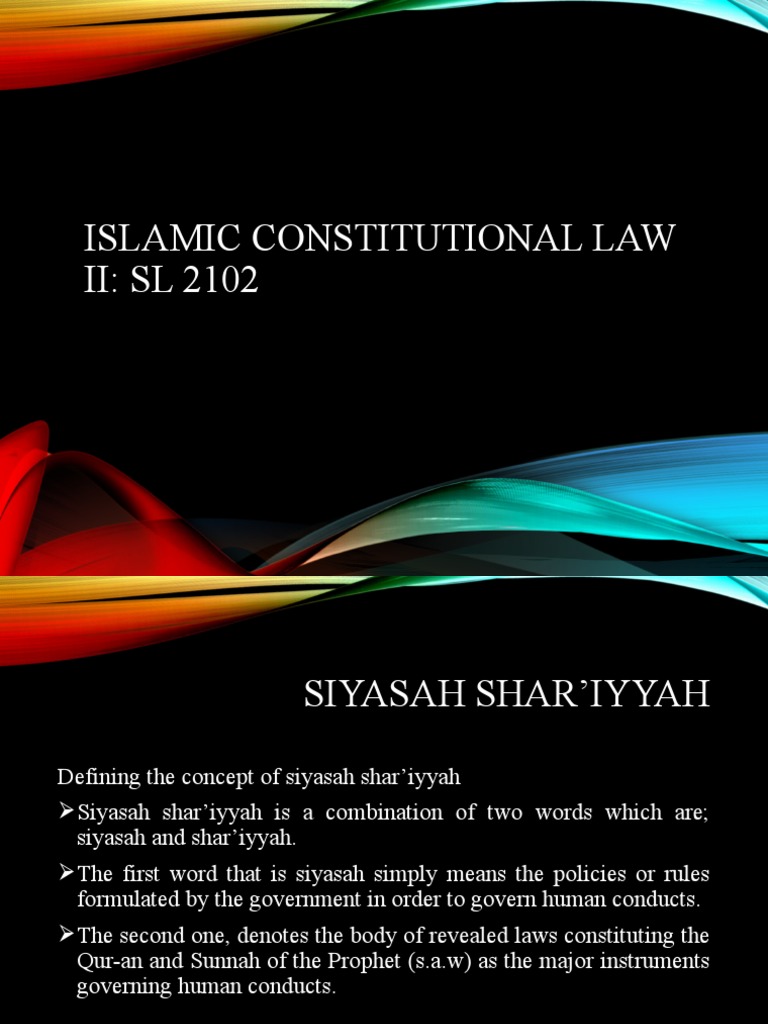 Siyasah Shar-Iyyah | PDF | Sharia | Justice