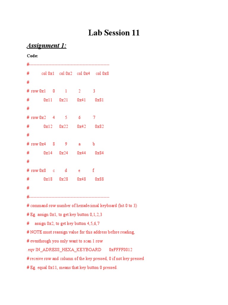 Lab Session 11: Assignment 1 | PDF | Computer Hardware | Information Age