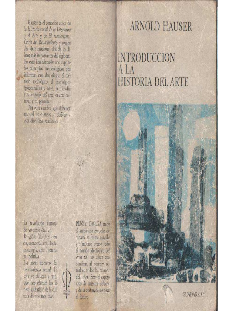 Hauser Arnold Introduccion A La Historia Del Arte Ed Guadarrama Madrid ...