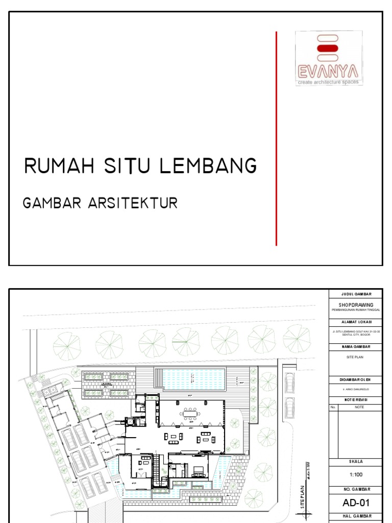 Shopdrawing Rumah Situ Lembang-Mep | PDF