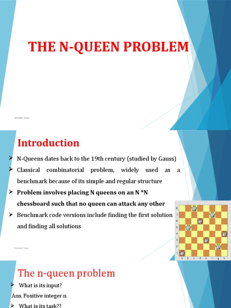 N Queen Problem | PDF | Combinatorics | Applied Mathematics