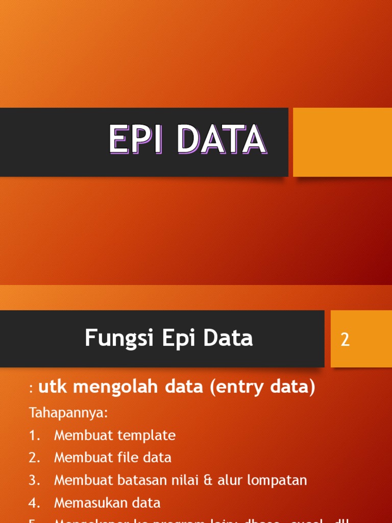 Panduan Penggunaan EpiData | PDF | Komputer | Teknologi & Rekayasa