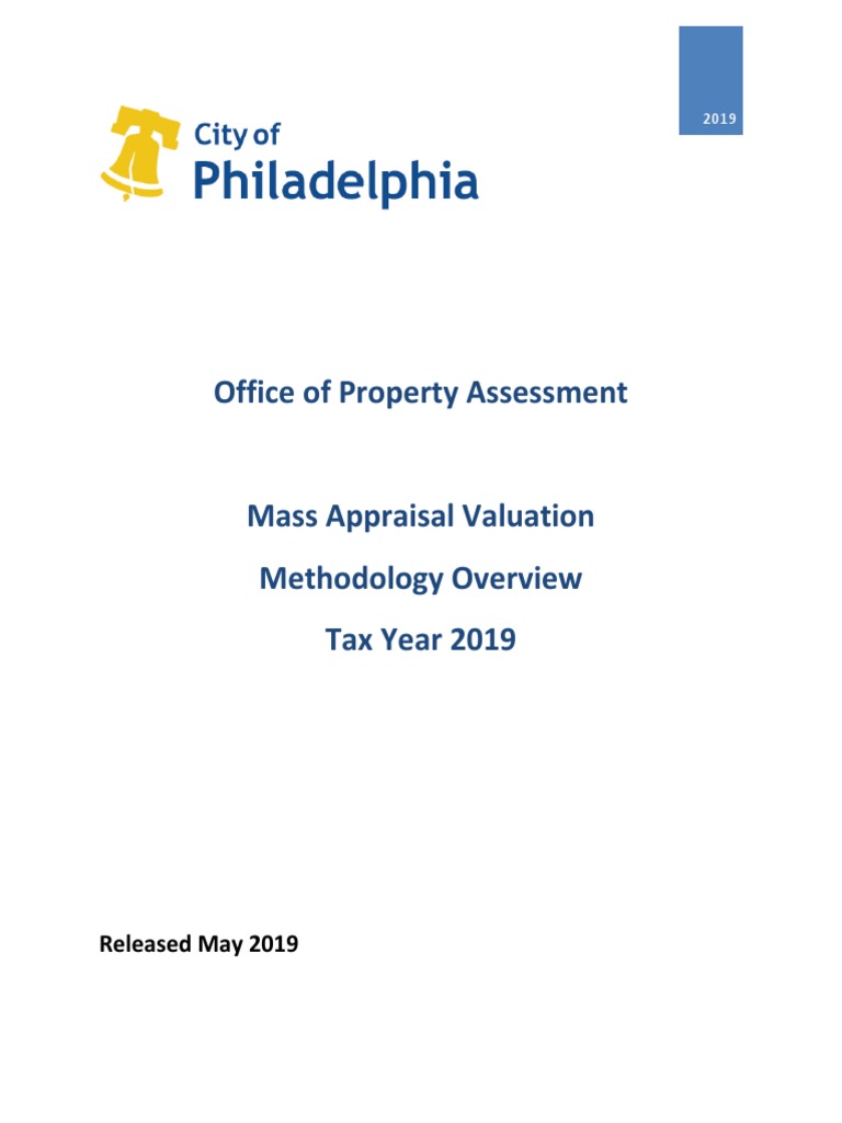 2019 Mass Appraisal Valuation Methodology | PDF | Real Estate Appraisal ...