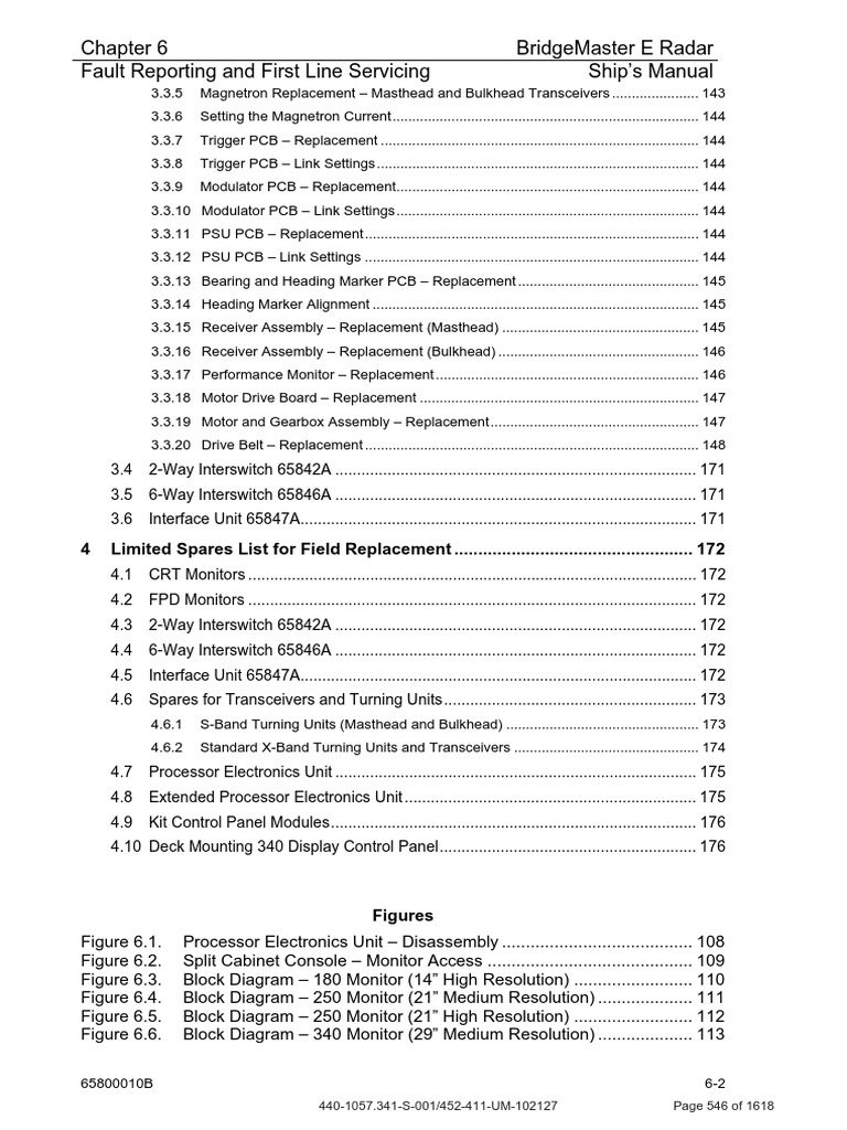 Bridgemaster E Radar Fault Reporting and First Line Servicing Ship'S Manual | Download Free PDF ...