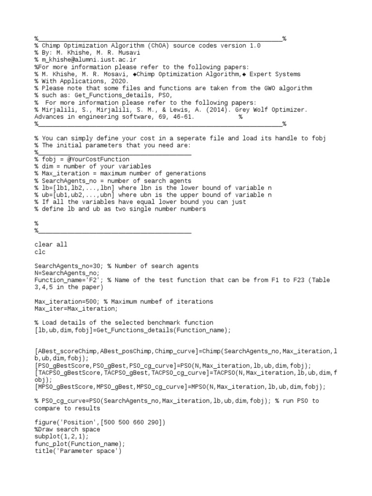 Main Chimp | PDF | Mathematical Optimization | Algorithms And Data ...