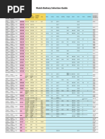 Watch Battery Cross Reference - Chart Guide | PDF | Companies | Energy Storage