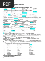 Entrance Exam Practice Test 1 KEY - Grade 9 | PDF | Language Arts ...