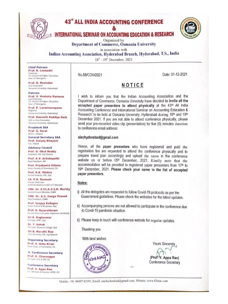 43 All India Accounting Conference 07122021 | PDF
