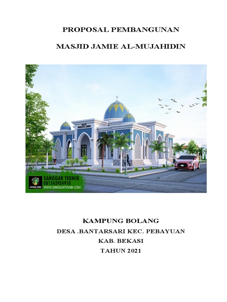 PROPOSAL PEMBANGUNAN Masjid Jamie Al Mujahidin | PDF