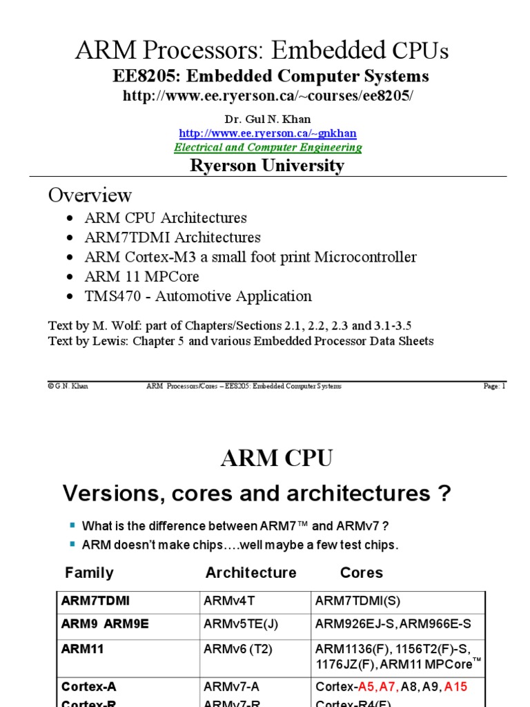 Arm Cpu Cores | PDF | Arm Architecture | Central Processing Unit