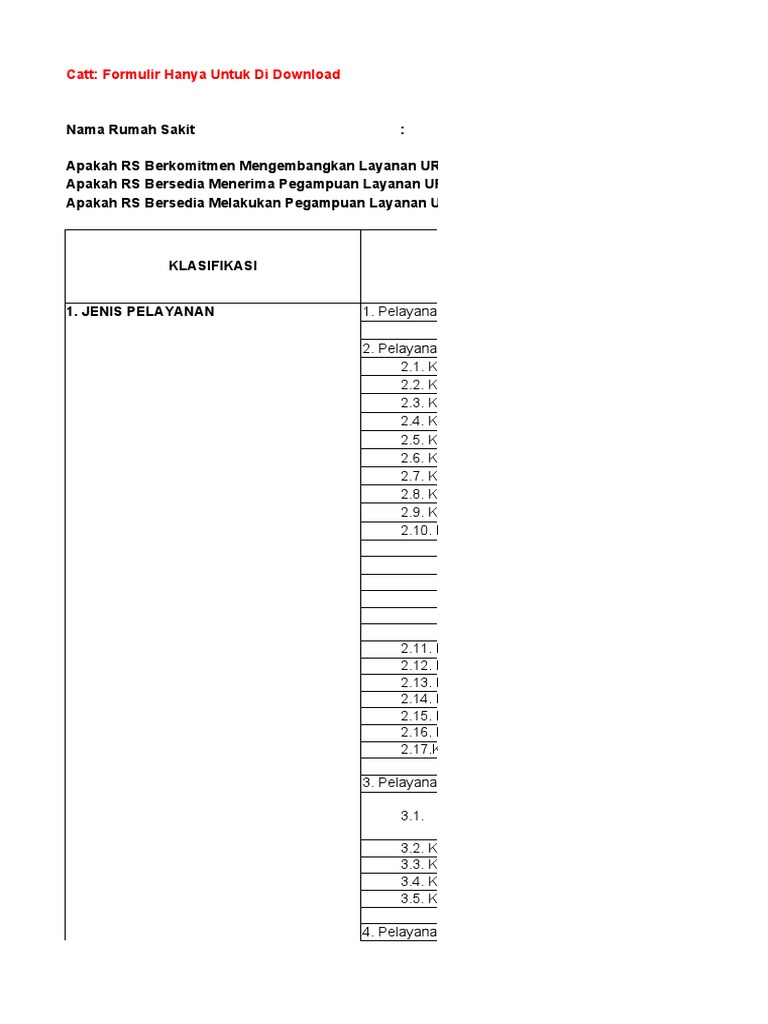 Formulir URO-NEPHROLOGY AND KIDNEY TRANSPLANTATION CENTER | PDF