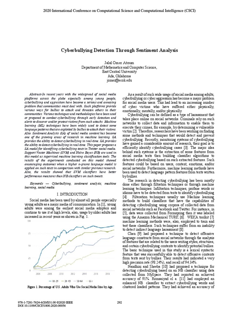 Cyberbullying Detection Through Sentiment Analysis | PDF | Statistical ...