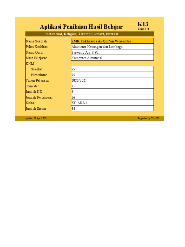 KPAK Kelas XII AKL 4 | PDF
