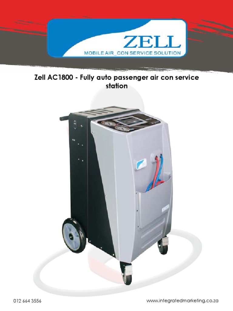 Zell AC1800 - Fully Auto Passenger Air Con Service Station: WWW ...